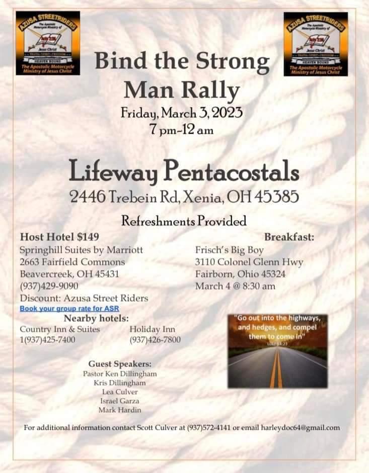 Bind The Strong Man 2023 Locations – Azusa StreetRiders International